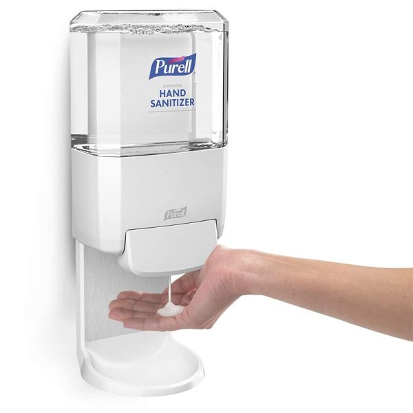 PURELL® ES4 Hand Sanitizer Dispenser White Push Style Dispenser with ...